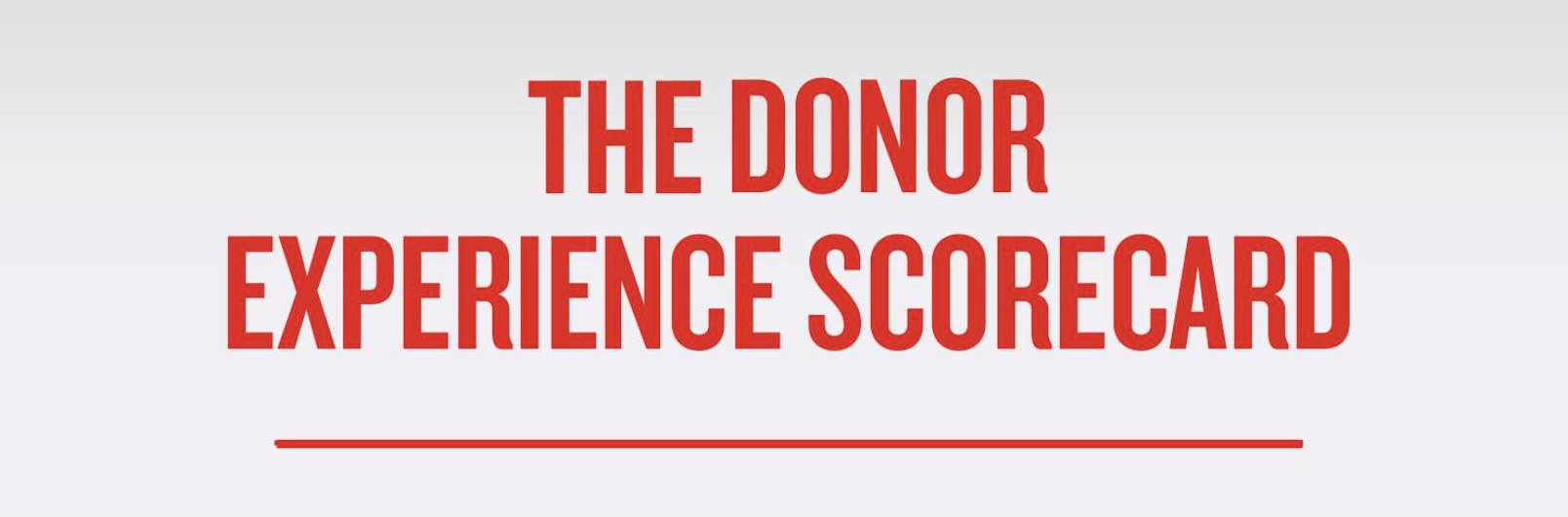 2024 Donor Experience Scorecard - Douglas Shaw & Associates